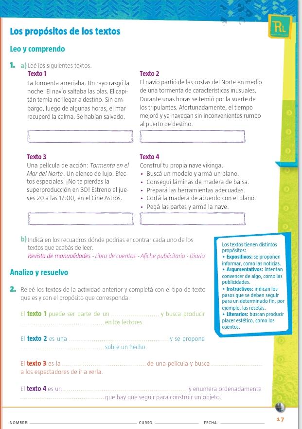 Escuela Privada "Arco Iris": Lengua y Literatura