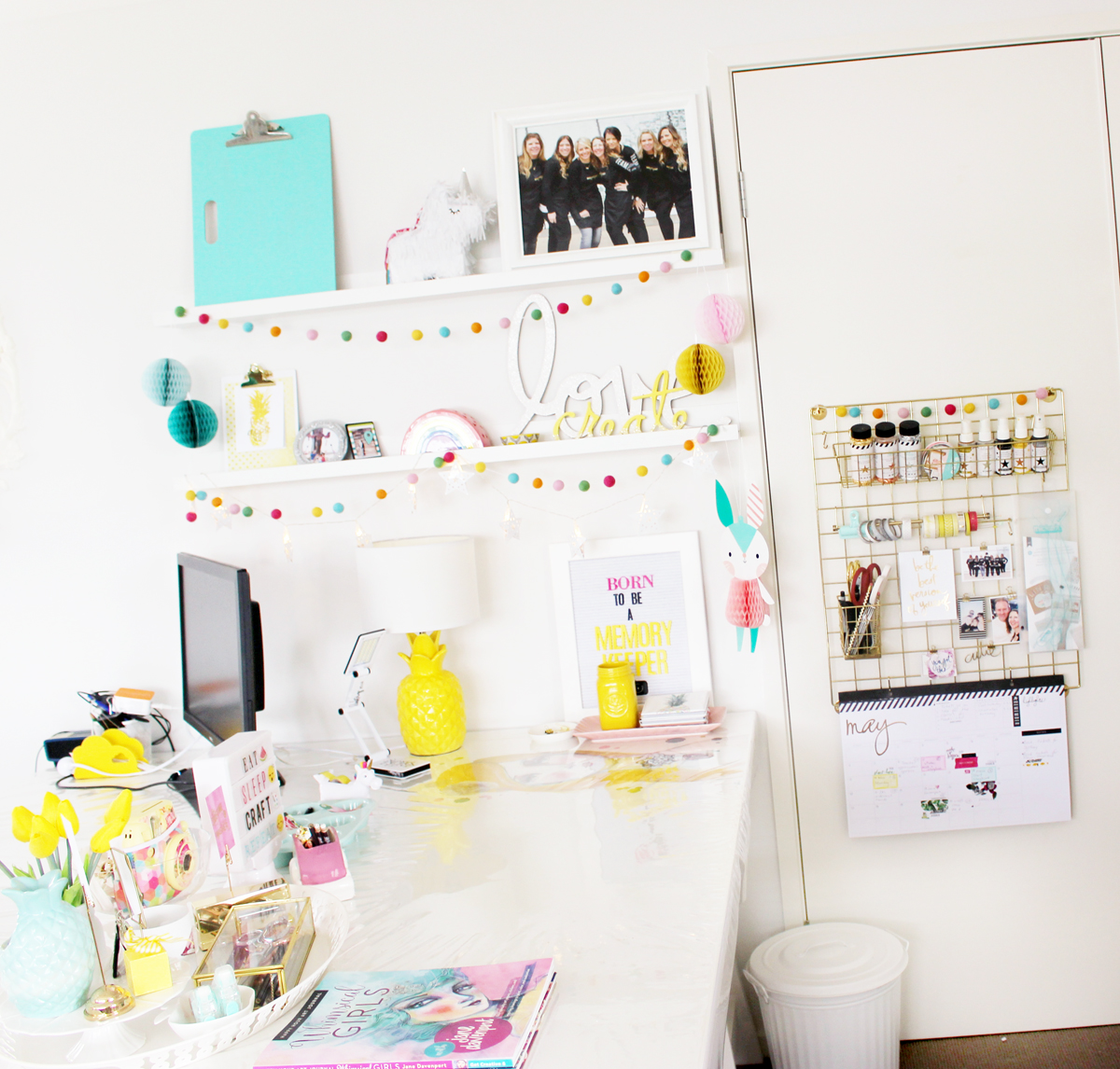 Glass Half Full: My updated scrapbook studio