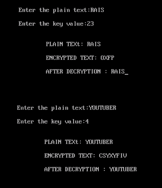Write A Cjava Program To Perform Encryption And Decryption Using Caesar Cipher Algorithms 2398