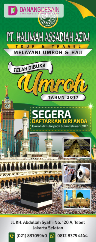 Contoh Desain Banner atau Spanduk Umroh dan Haju Plus - Contoh Desain ...