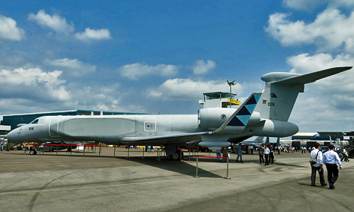 Nuevo avión de guerra electrónica MC-55A Peregrine para la Fuerza Aérea ...