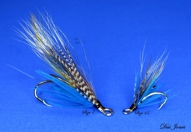 Flies step by step: Blue Charm, step by step.