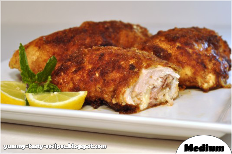 Yummy Tasty Recipes: Slice Chicken With Cheese Recipe