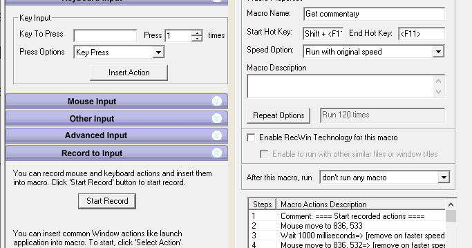 Statistics et al.: Tips to successfully web scrape with a macro