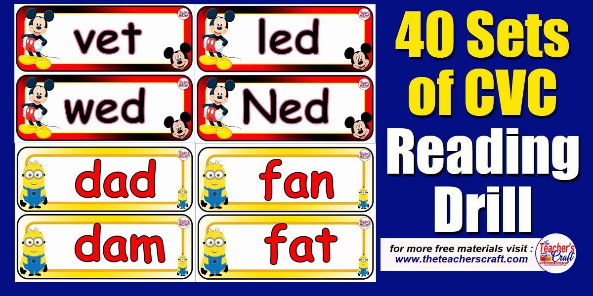 CVC FLASH CARD - The Teacher's Craft