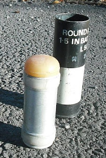 on target shooter nz: British Army "Rubber Bullets" & BATON ROUNDS: