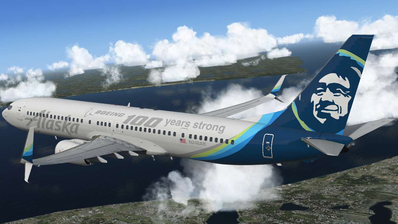 Texturas Brasileiras: Alaska Airlines "Boeing 100 Years Strong" Boeing ...