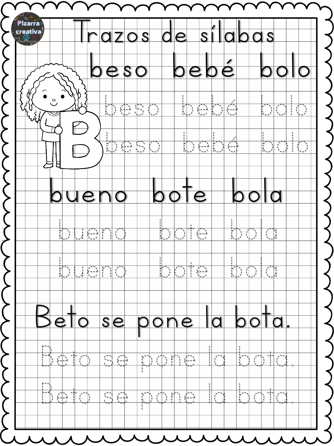 Cuadernito para Trazos de Sílabas | Materiales Educativos para Maestras