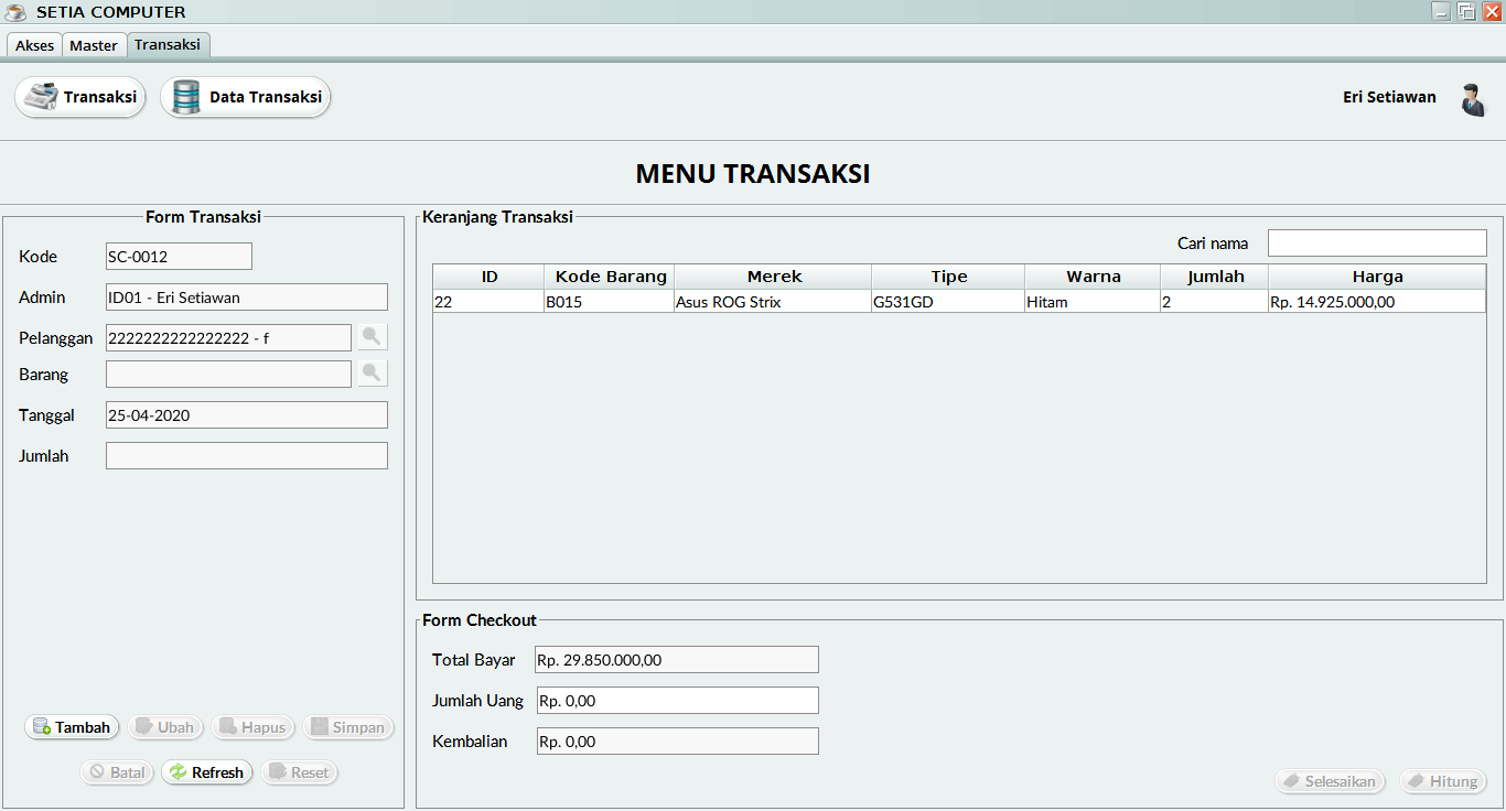 Aplikasi Penjualan Toko Komputer Berbasis Java Netbeans - Mamangeri ...
