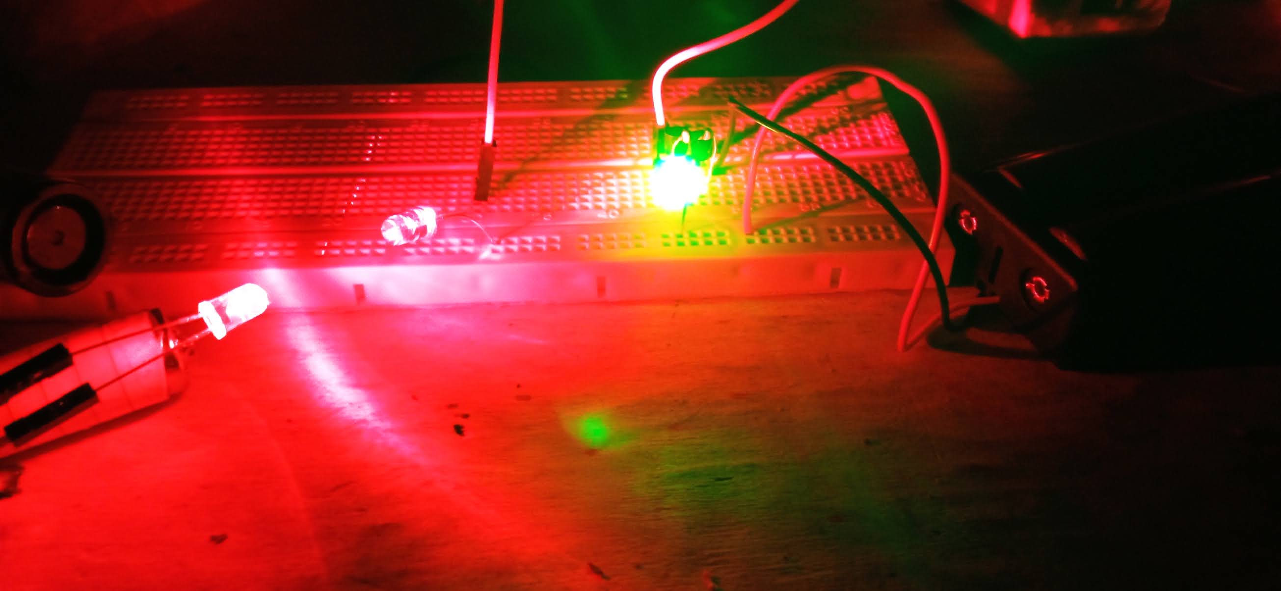 Use LED for photodiode