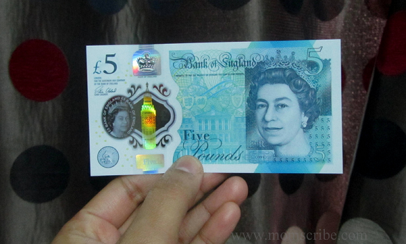The New Five Pound Polymer Note 2016 - the Plastic Money finally ...