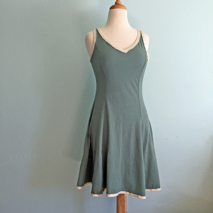 Alabama Chanin Camisole Dress for my Girl - Gather & Make