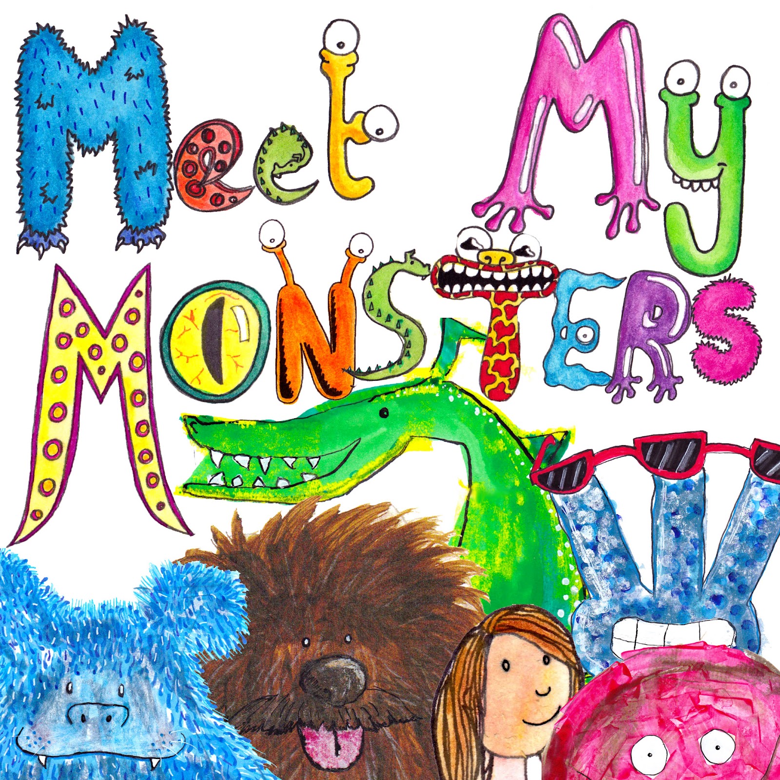 aj Illustrations: My Monster Book: 6 Words Project