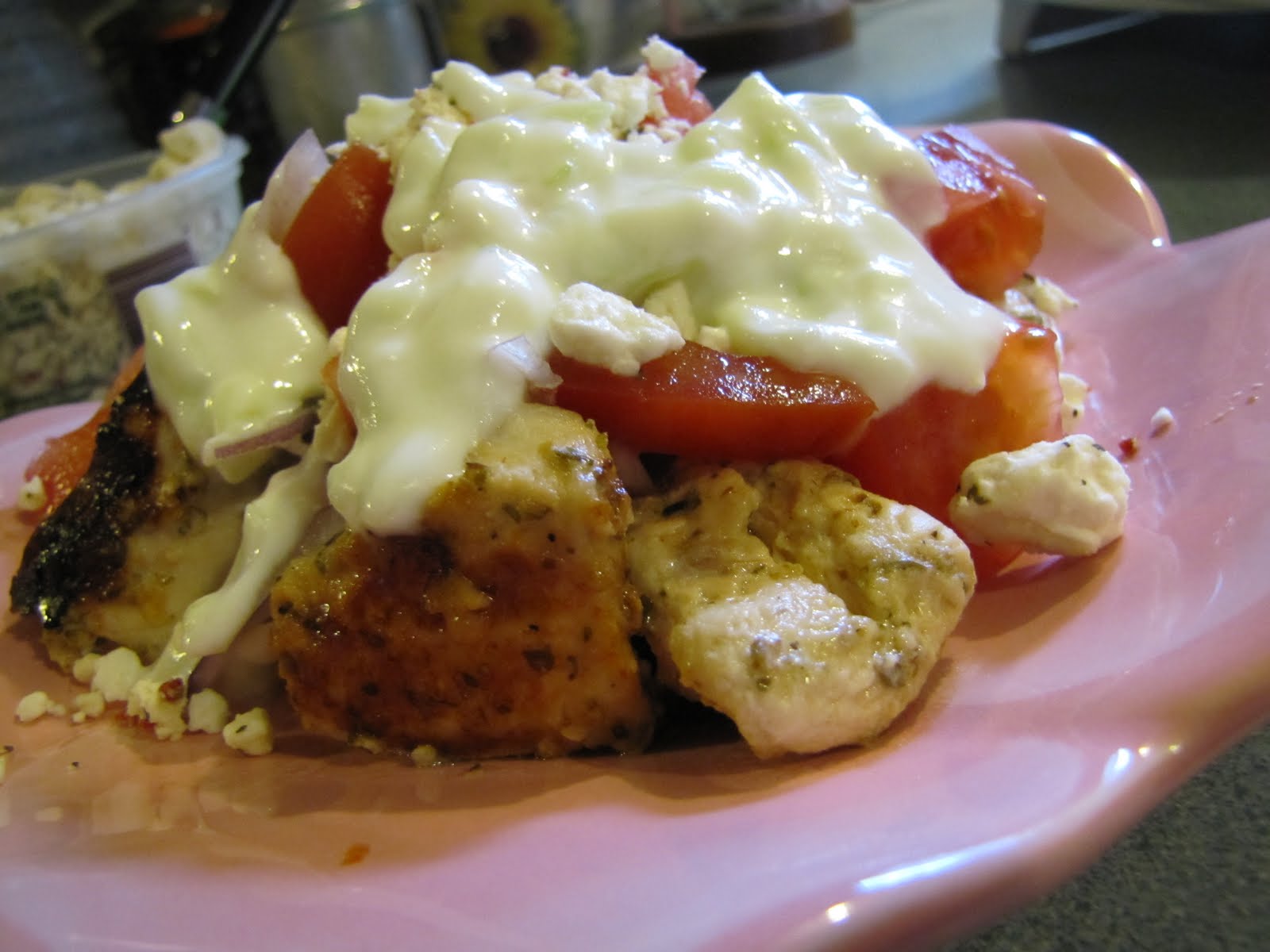 A'lil Country Sugar: In The Beginning.....Chicken Gyro Meat & Tzatziki ...