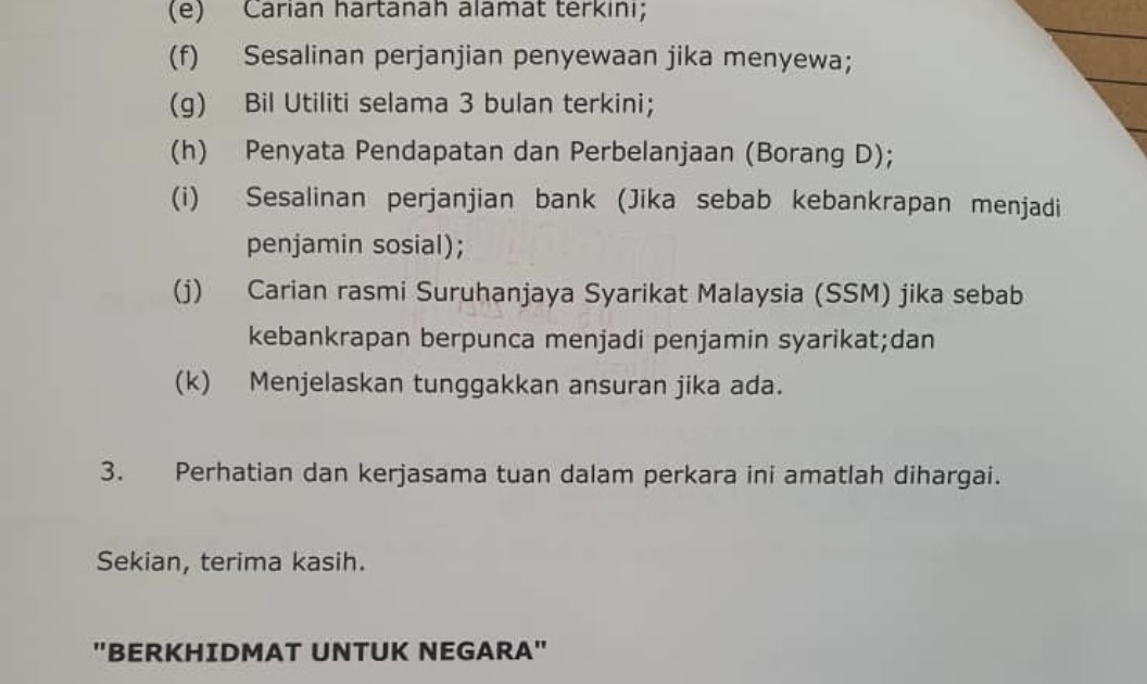Pelepasan BANKRUPTCY