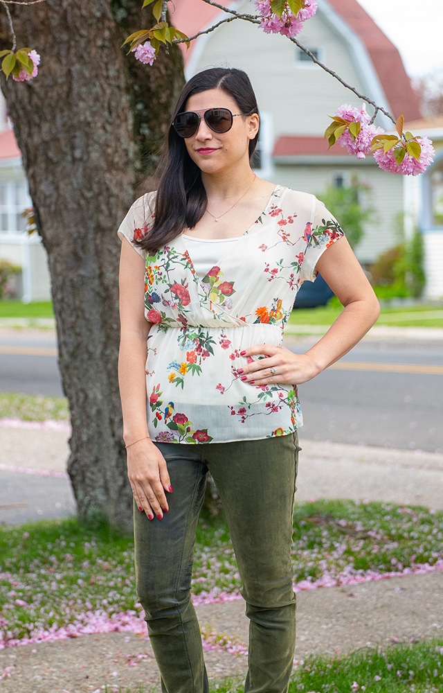 {outfit} A Springy Look with Stud Earrings | Closet Fashionista