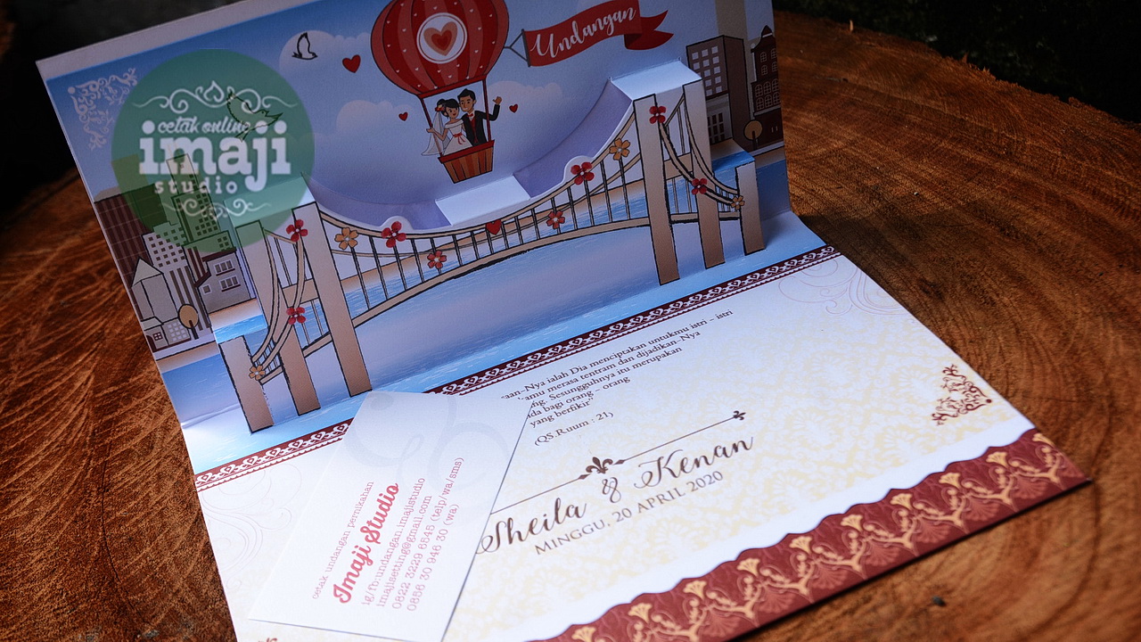Undangan 3d Sheila @Rp.3300 - Katalog & Blog Undangan