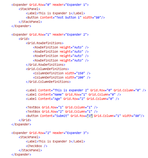 Haritha's WPF Blog: Simple WPF Expander Example