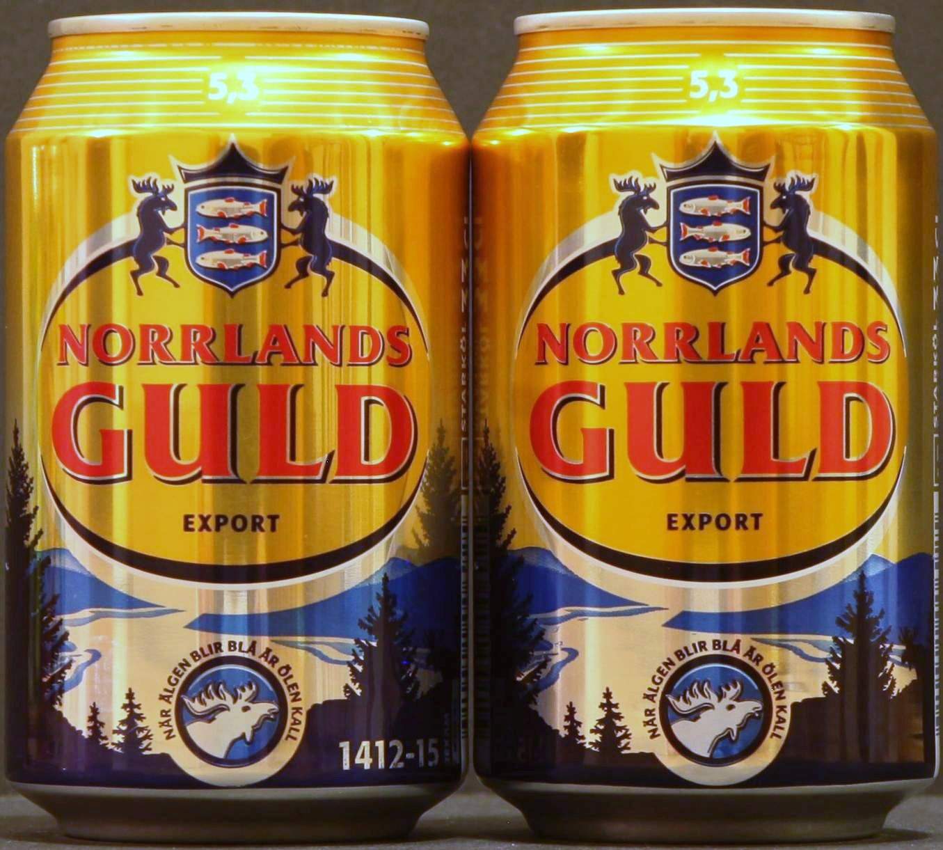 Burk-Bloggen: Norrlands Guld Export (33 cl) : ny dekor med "klimatsmart ...