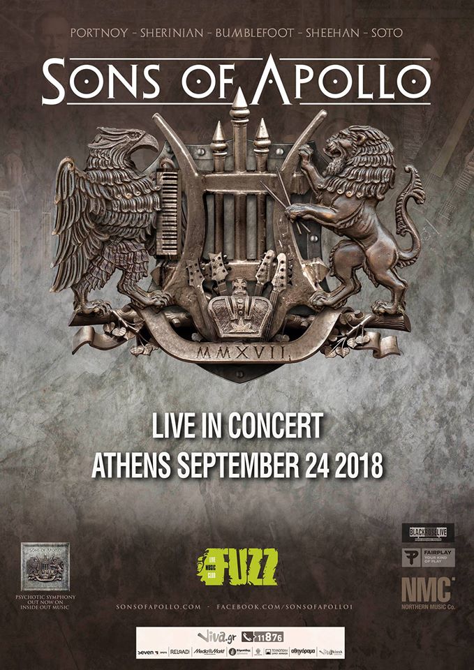 OI SONS OF APOLLO ΣΤΗΝ ΑΘΗΝΑ ΤΟΝ ΣΕΠΤΕΜΒΡΙΟ | The Classic Rock Web Magazine