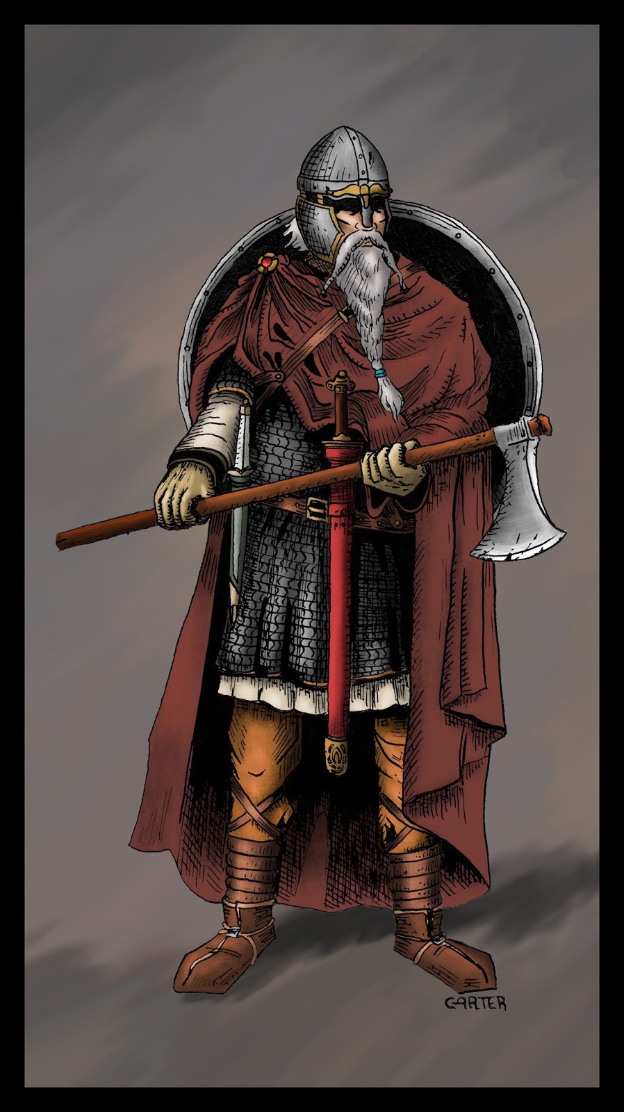 The Drunk Umber Hulk: New Art - Aelfric, Saxon Warrior