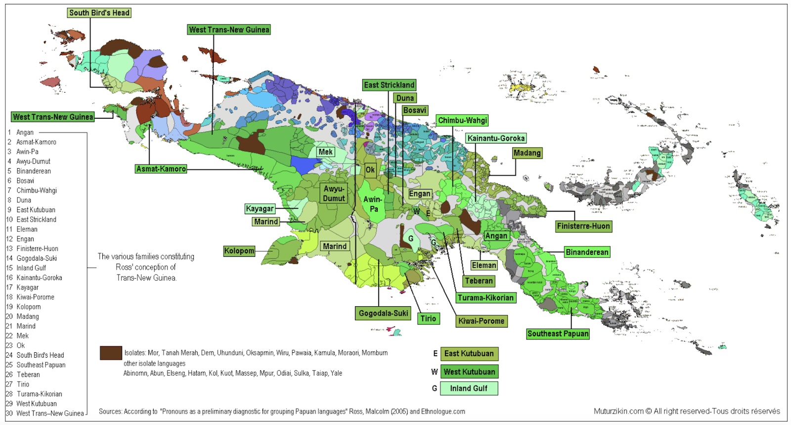 Language Families Of The World Map