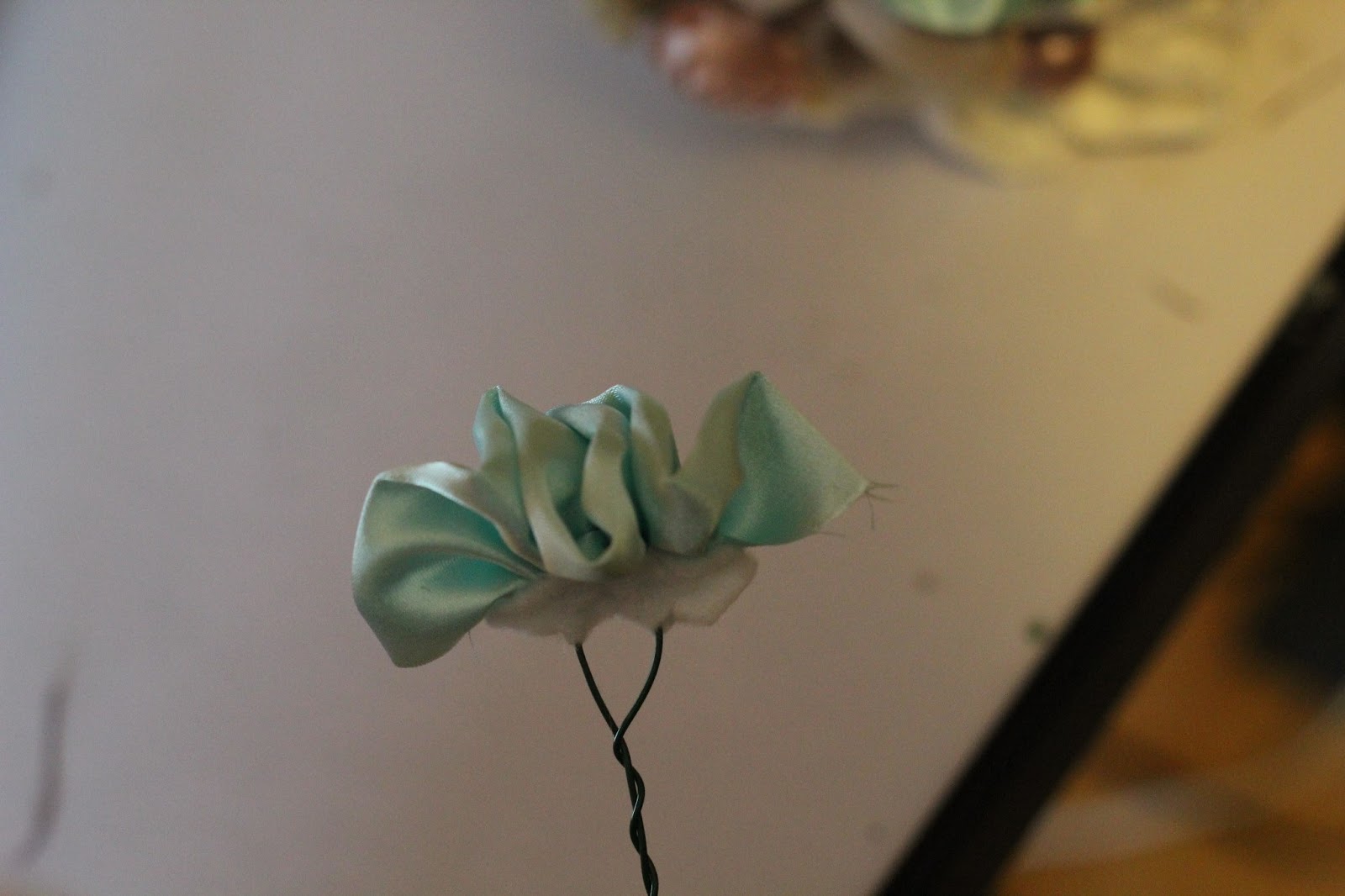 Behind the forever bouquets : Tutorial on wrapping a fabric flower bouquet