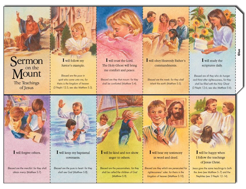 Finding Christ in the Old Testament: Kids'Activities : Sermon on the Mount