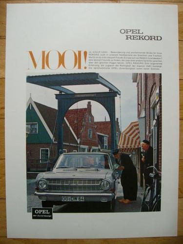 Opel Rekord A & B: ebay: Opel Rekord A, Werbung advert pubblicitta, 1963