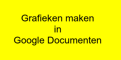 Zo maak je grafieken in een Google Document | Gespot op 't Web..!