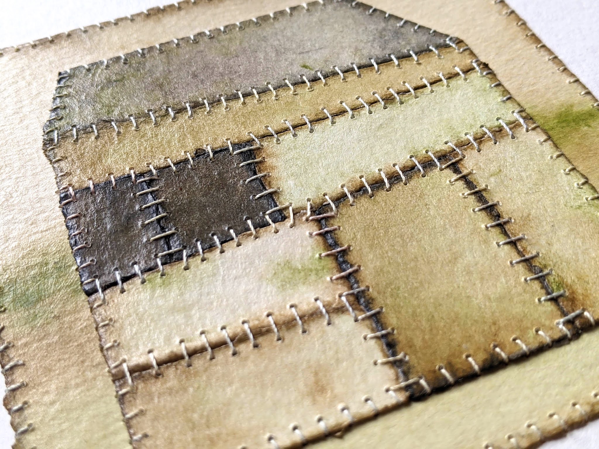 The Silly BooDilly: Painted Paper Patchwork Barns