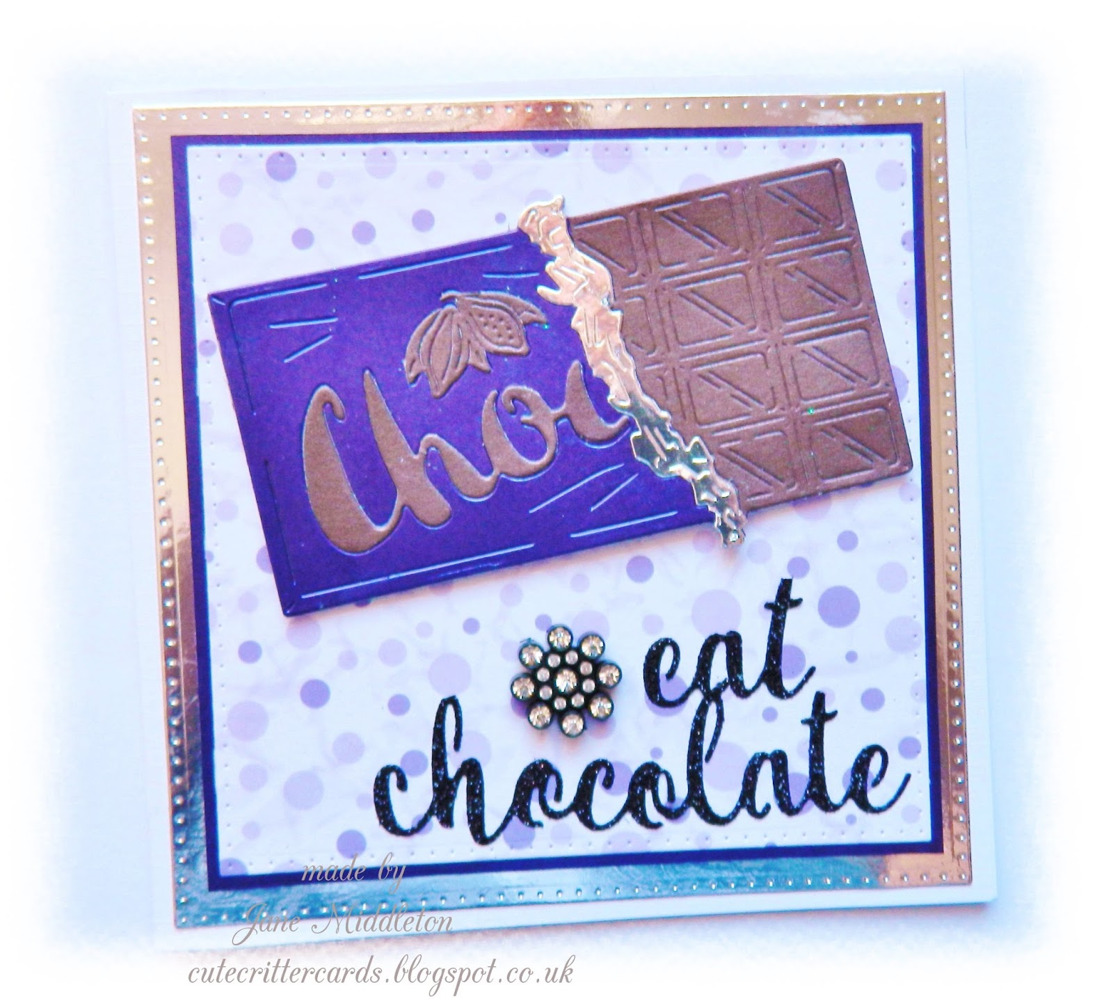 cute critter cards : Chocolate without any calories and some nice news