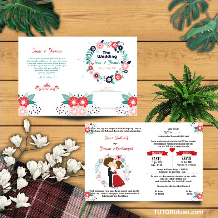 Free 2 Mockup Undangan dan 30 Desain Undangan Pernikahan (Free PSD ...