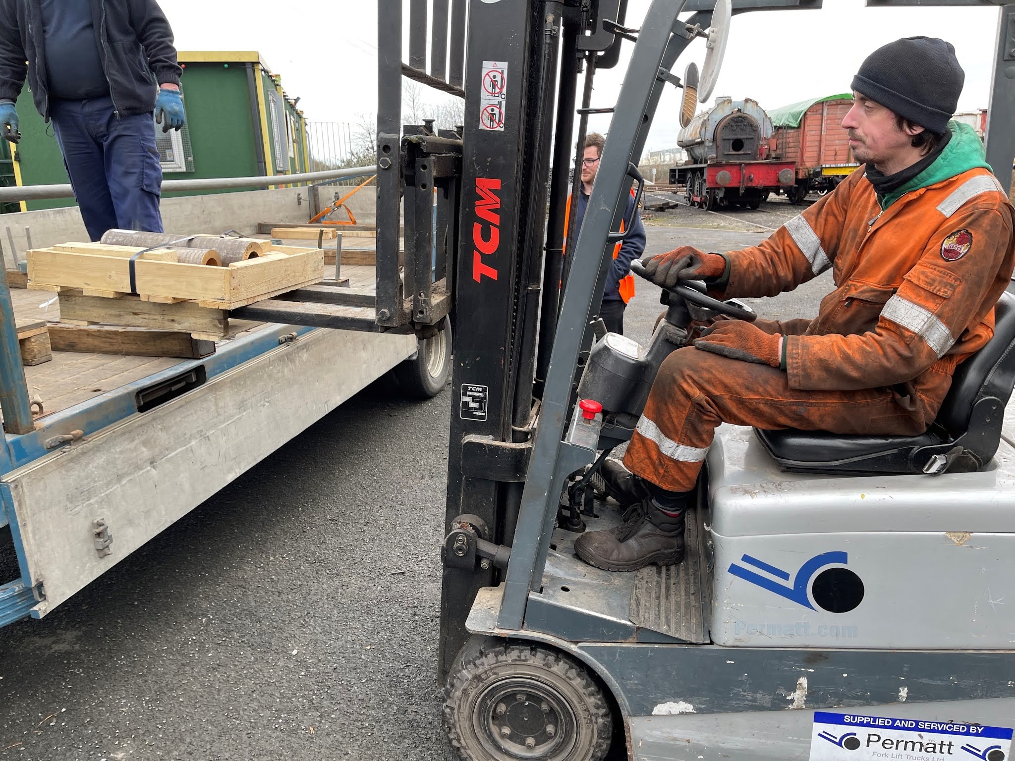 North Tyneside Steam Railway: Metal delivery