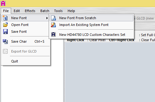 Programming Oled Display Tutorials Tutorial 2 Using Glcd Font Creator For Designing Patterns