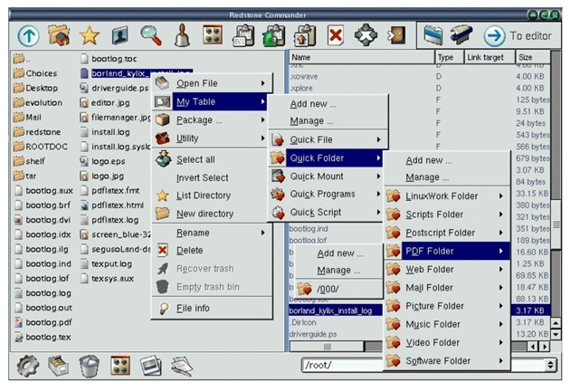 lunes 7, Interfaz - Interfaz "WIMP"