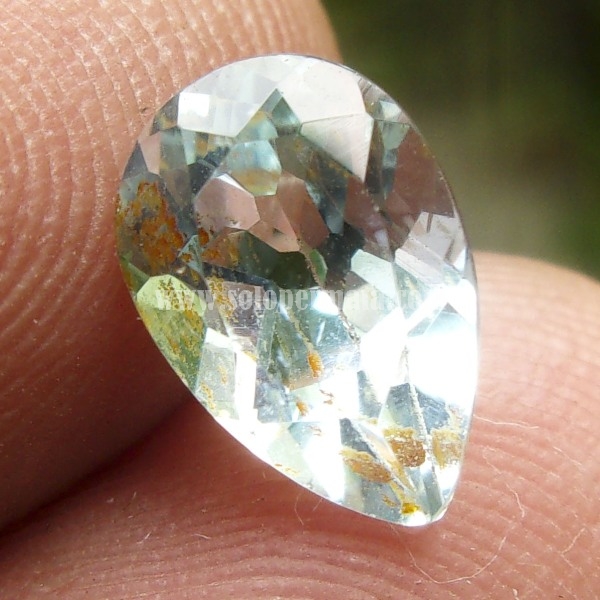 Permata Blue Topas Sky - A055 | Batu Moldavite | Toko Batu Akik Permata ...