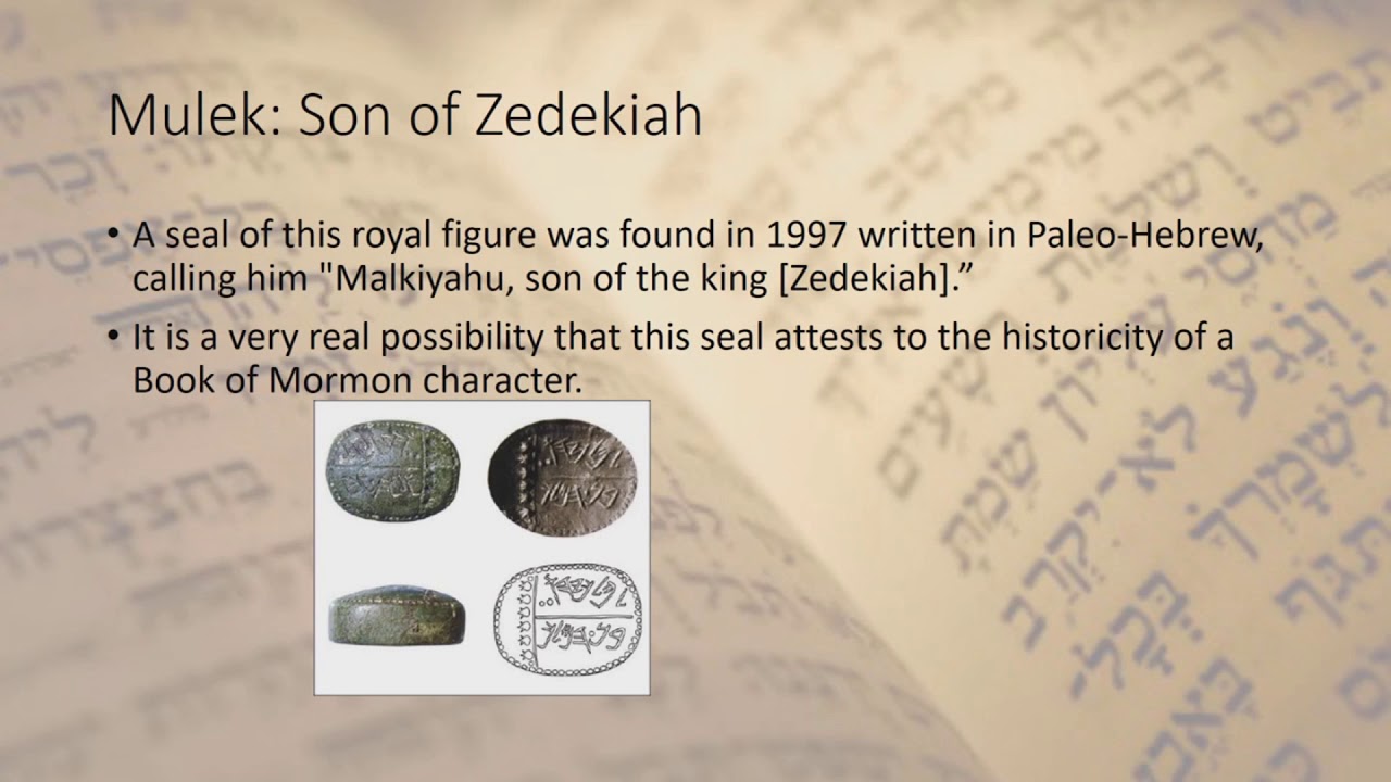 Covenant Keepers: WHO WERE THE MULEKITES?