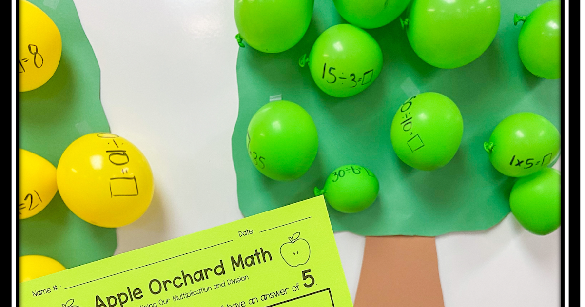 "Apple Orchard" Balloon Math | Teaching in Room 6