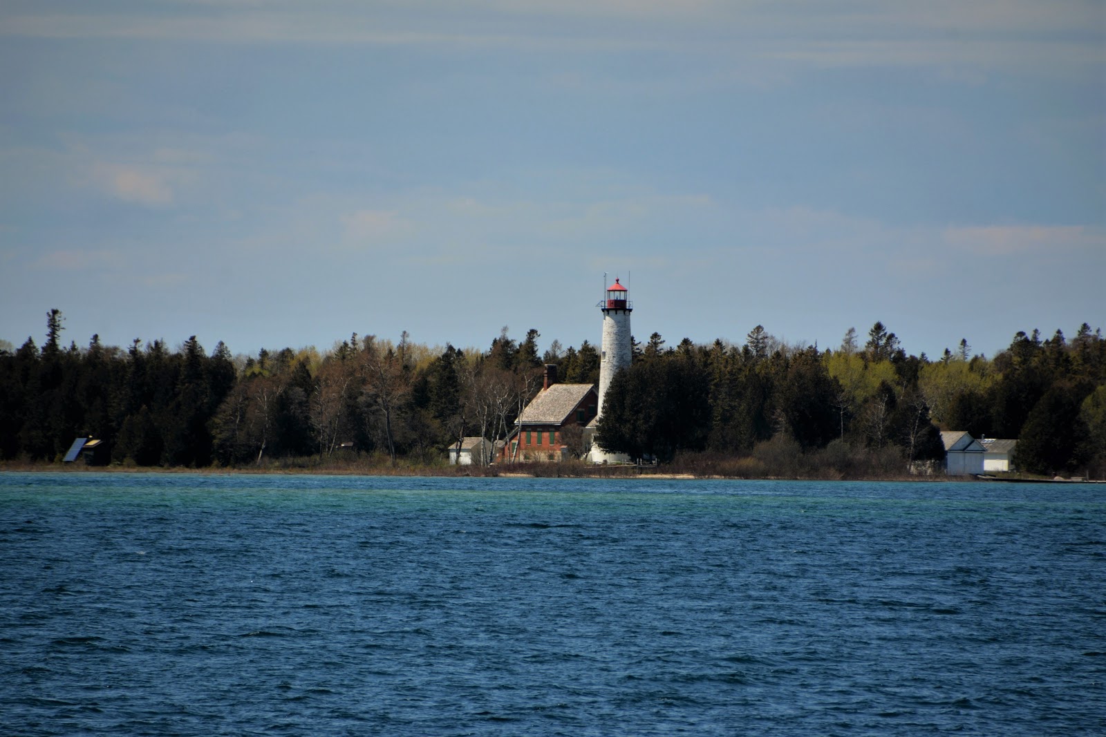 WC-LIGHTHOUSES: ST. HELENA ISLAND LIGHTHOUSE - LAKE MICHIGAN, MICHIGAN