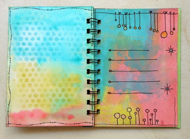 Between Cupcakes and Tea: Small Art Journal