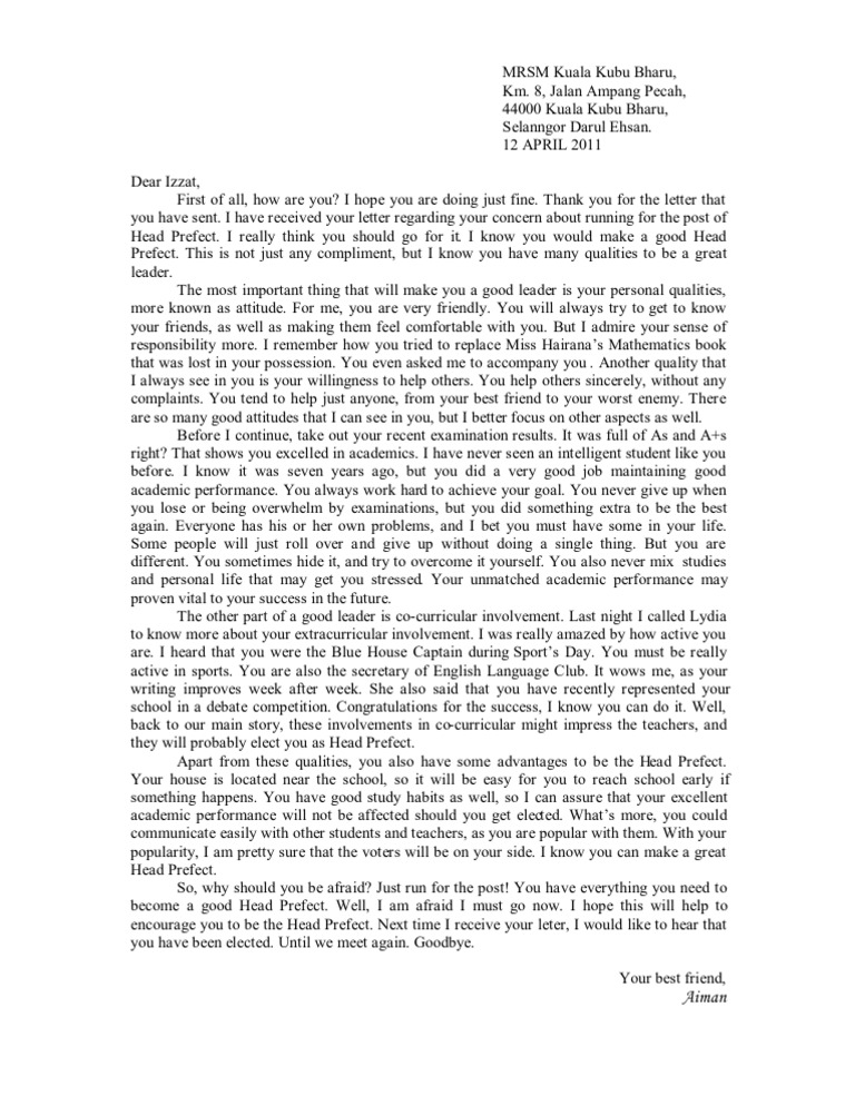 Letter Essay Examples ~ Resume Letter