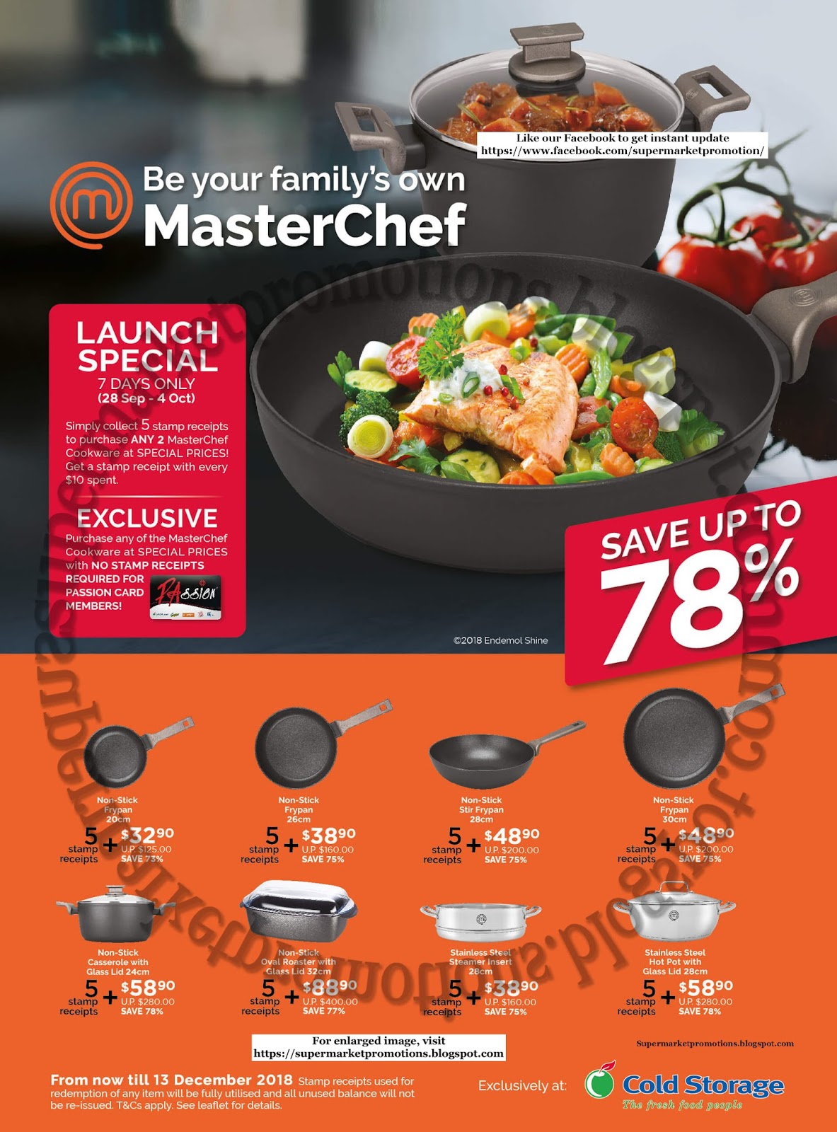 Cold Storage MasterChef Cookware Redemption 28 September - 13 December ...