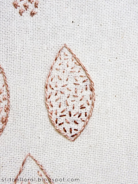 Learn how to seed stitch and how to shade with seeding - Stitch Floral