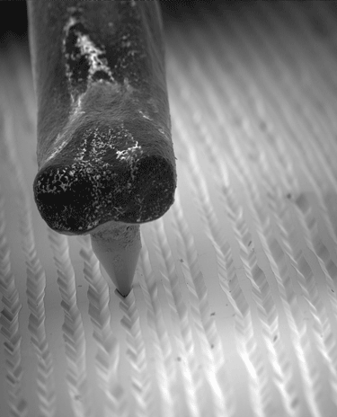 Ben Krasnow: Electron microscope slow-motion video of vinyl LP