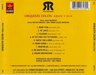 SALSA VIDA: Orquesta Colon - Adan y Eva Garden Of Eden