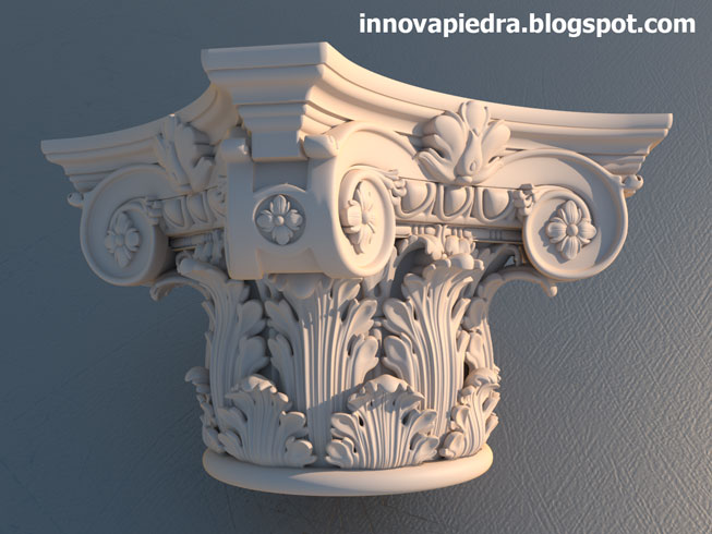Capiteles Corintios para columnas romanas | INNOVAPIEDRA