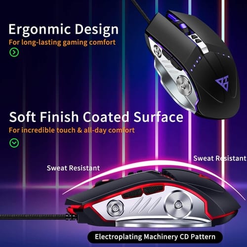 Review LENRUE V1 Ergonomic Gaming Mouse Wired
