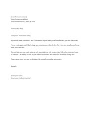 Foreclosure Letter Template ~ Resume Letter