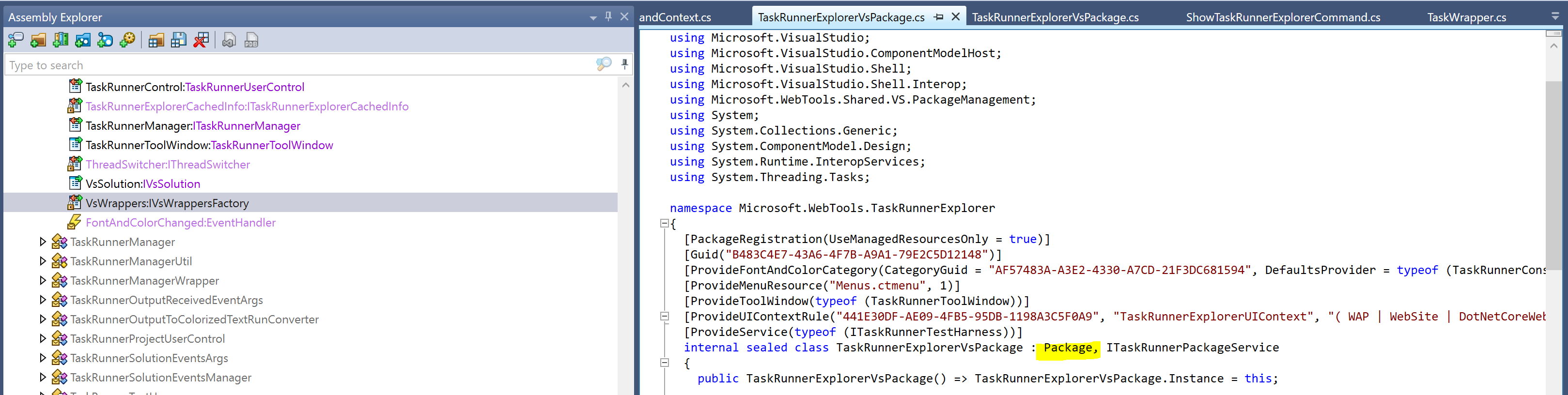 Visual Studio 2022 Preview 2.1 Task Runner Explorer not appearing
